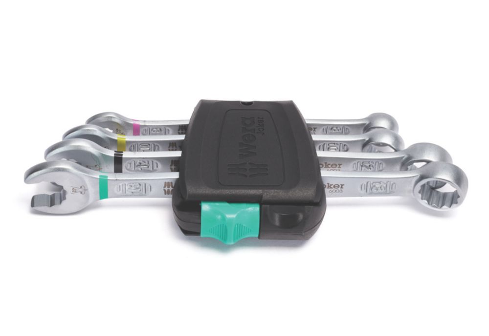 Wera 6003 Joker (1) Metric Combination Spanner Set 4 Pcs - Screwfix