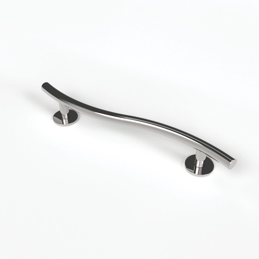 Nymas NymaSTYLE Curved Household Luxury Grab Rail Polished Stainless ...