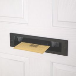 Stormguard Brush Letter Plate Draught Excluder Black 338mm x 75mm ...