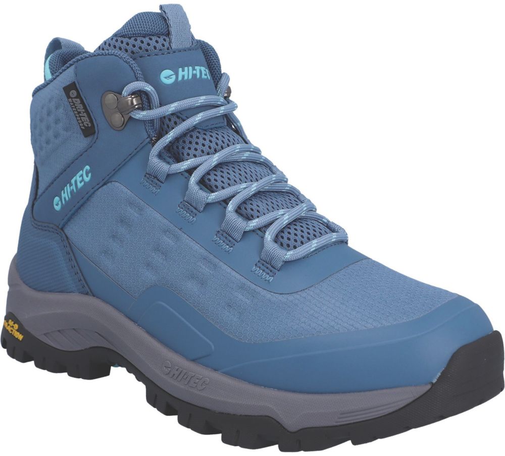 Hi-Tec Size 5 Womens Blue Waterproof Non Safety Work Boots - Screwfix