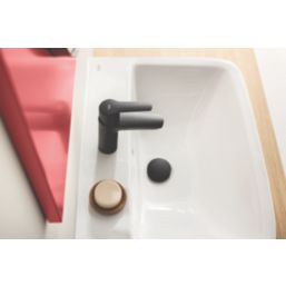 Grohe QuickFix Start Matt Black 165mm Standard Lever Mono Basin Mixer ...