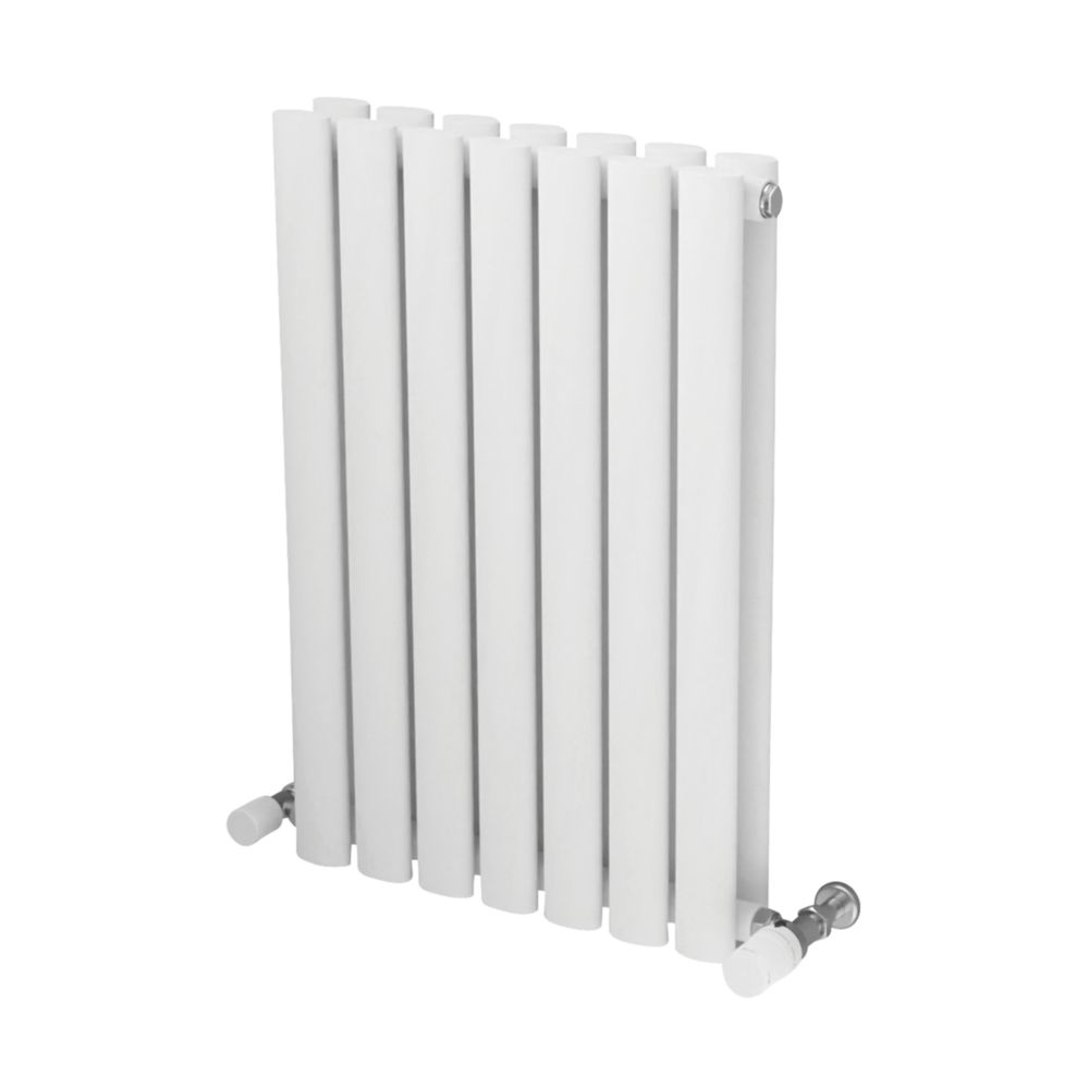 Ximax Fortuna 600mm x 410mm 1601BTU White Vertical Designer Radiator ...