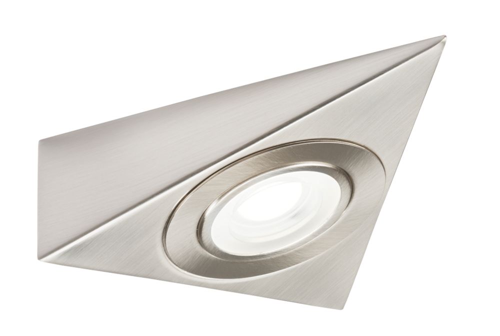 Knightsbridge TRIB Triangular LED Under Cabinet Light Brushed Chrome 2W ...