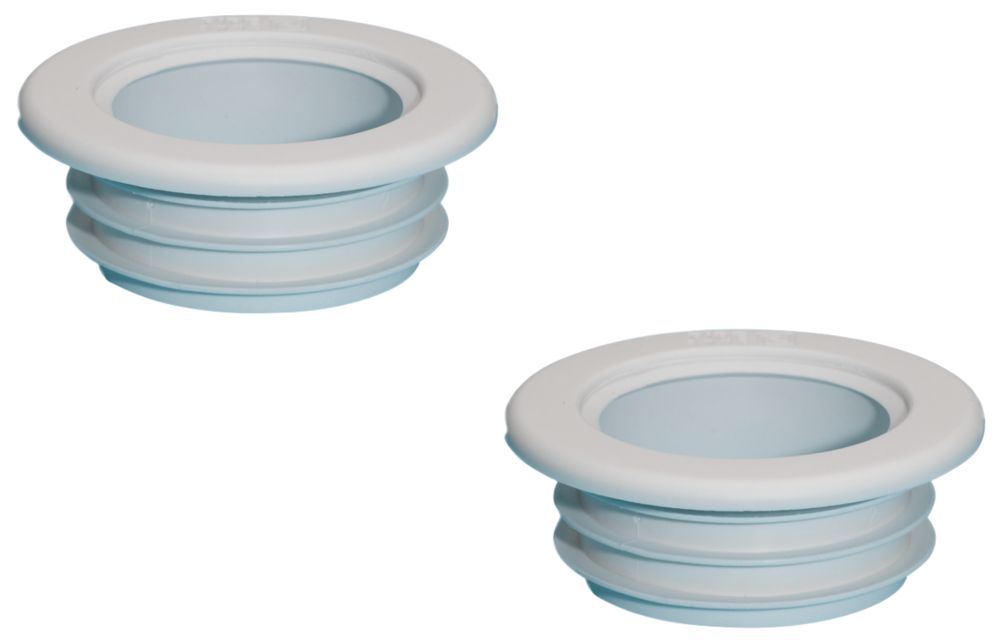 PipeSnug 40mm Cover White 2 Pack | Soil Pipe Fittings | Screwfix.com