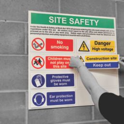 Essentials Build Your Own Composite Sign Kit 650mm x 650mm 13 Piece Set ...