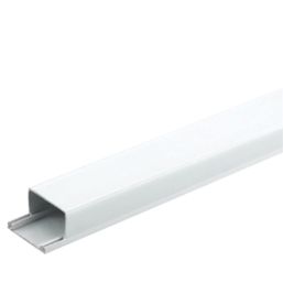 Deta TTE uPVC White Mini Trunking 38mm x 25mm x 2m - Screwfix