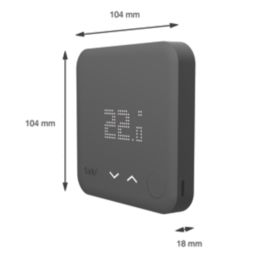 Tado V3+ Black Edition Wireless Heating & Hot Water Smart Thermostat Starter Kit Black - Screwfix
