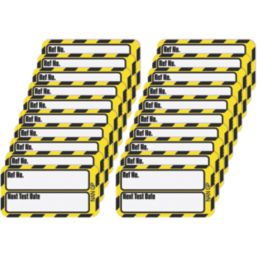 Scafftag Nanotag Inserts (Yellow) 20 Pack - Screwfix