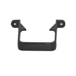 FloPlast Square Pipe Clips Black 65mm 10 Pack - Screwfix