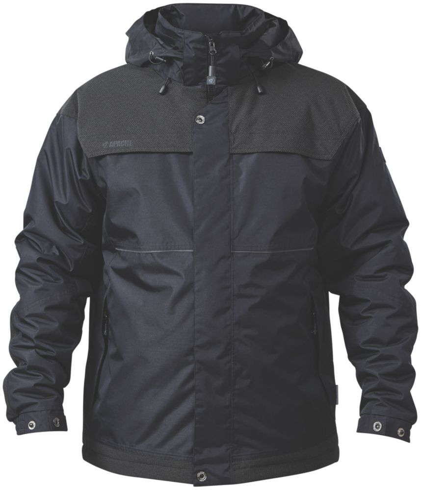 Apache ATS Waterproof & Breathable Jacket Black 2X Large Size 46-48 ...
