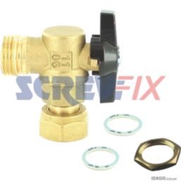 Baxi 720773001 Central Heating Valve without Drain - Screwfix