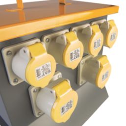 Defender 16-32A 6-Way MCB Splitter 4.7m 110V - Screwfix