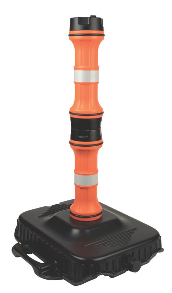 EasyExtend Post & Base Orange/Black 1.15m - Screwfix
