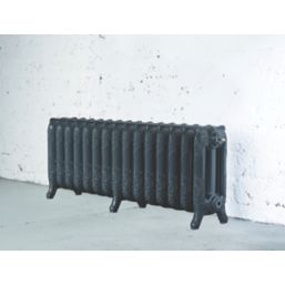 Arroll 470mm x 1234mm 4606BTU Anthracite Cast Iron 3 Column Radiator ...