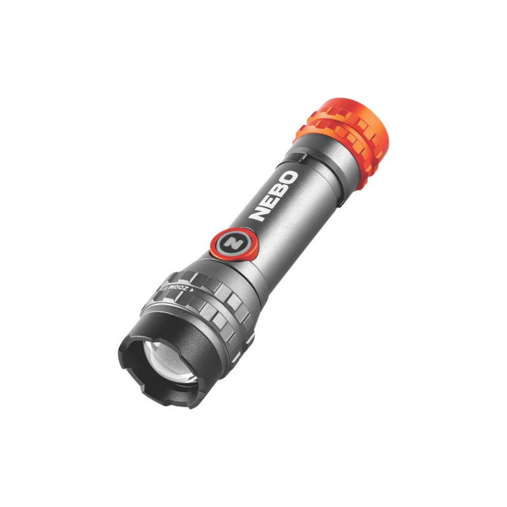 Nebo Davinci 450 Flex Rechargeable LED Torch Black 450lm - Screwfix
