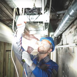 Luceco Rechargeable LED Multi-Functional Cage Work Light 600lm - Screwfix