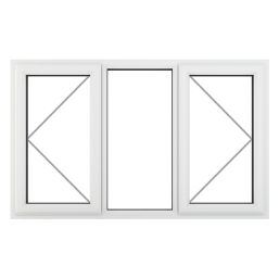 Crystal Left & Right-Hand Opening Clear Triple-Glazed Casement White ...