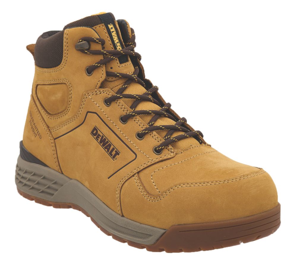 DEWALT Corinth Size 11 Honey Water-Resistant Safety Boots - Screwfix