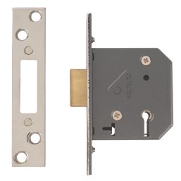 Yale 5 Lever Polished Chrome Mortice Deadlock 64mm Case - 45mm Backset ...