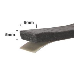 Stormguard Sureseal 5 Self-Adhesive Foam Draught Excluder Weatherstrip ...