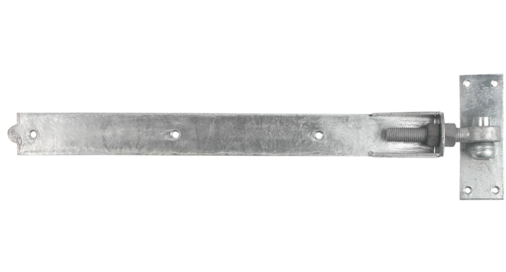GateMate Matt Silver Straight Adjustable Bands & Hooks 165mm x 24" x ...