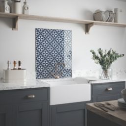 Laura Ashley Mr Jones Midnight Seaspray Kitchen Splashback 600mm x ...
