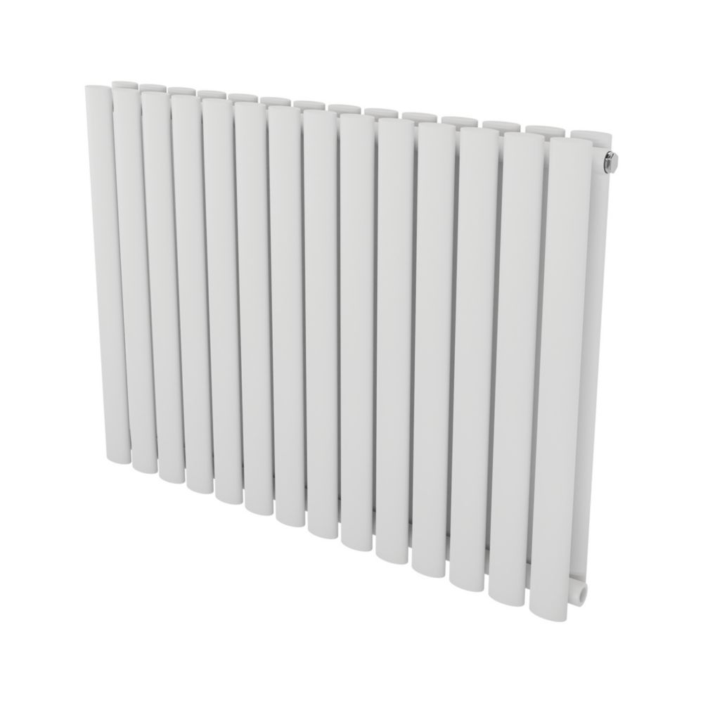 Ximax Fortuna 600mm x 826mm 3201BTU White Horizontal Designer Radiator ...