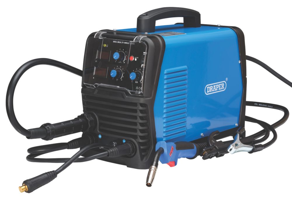 Draper 70046 20-200A A Gas/Gasless MIG Inverter Multi-Welder 230V ...