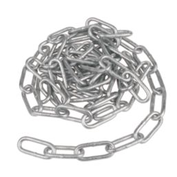 Essentials Side-Welded Zinc-Plated Long Link Chain 6mm x 10m - Screwfix
