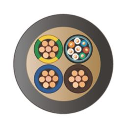 Time EV-Ultra Black 3-Core 6mm² & Cat 5e 4-Pair EV Charging Cable 1m ...