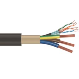 Time EV-Ultra Black 3-Core 6mm² & Cat 5e 4-Pair EV Charging Cable 1m ...