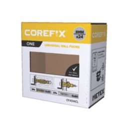 Corefix One Heavy Duty Universal Wall Plugs 8mm x 51mm 24 Pack - Screwfix