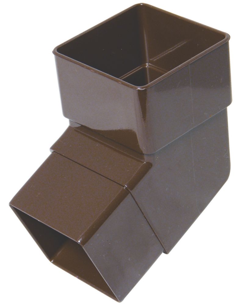 UPVC Squareline Guttering - 112 Degree Offset Bend - 65mm