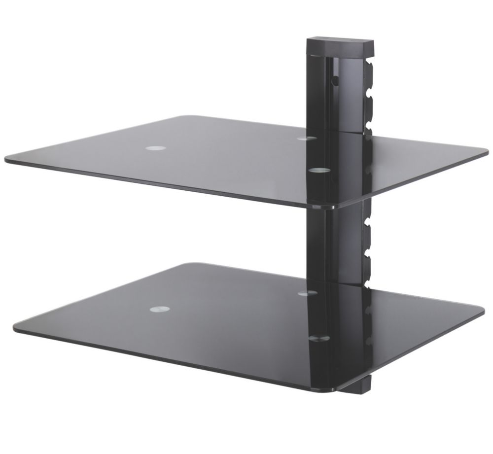 AVF 2-Shelf AV Platform Black - Screwfix