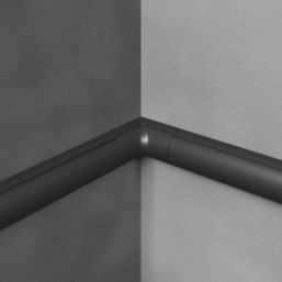 D-Line PVC Black Micro Trunking Internal External Bend Pack 4 Pieces ...