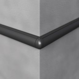 D-Line PVC Black Micro Trunking Internal External Bend Pack 4 Pieces ...