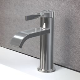 Swirl Ayre Chrome-Plated 165mm Standard Lever Mono Basin Mixer Tap With ...