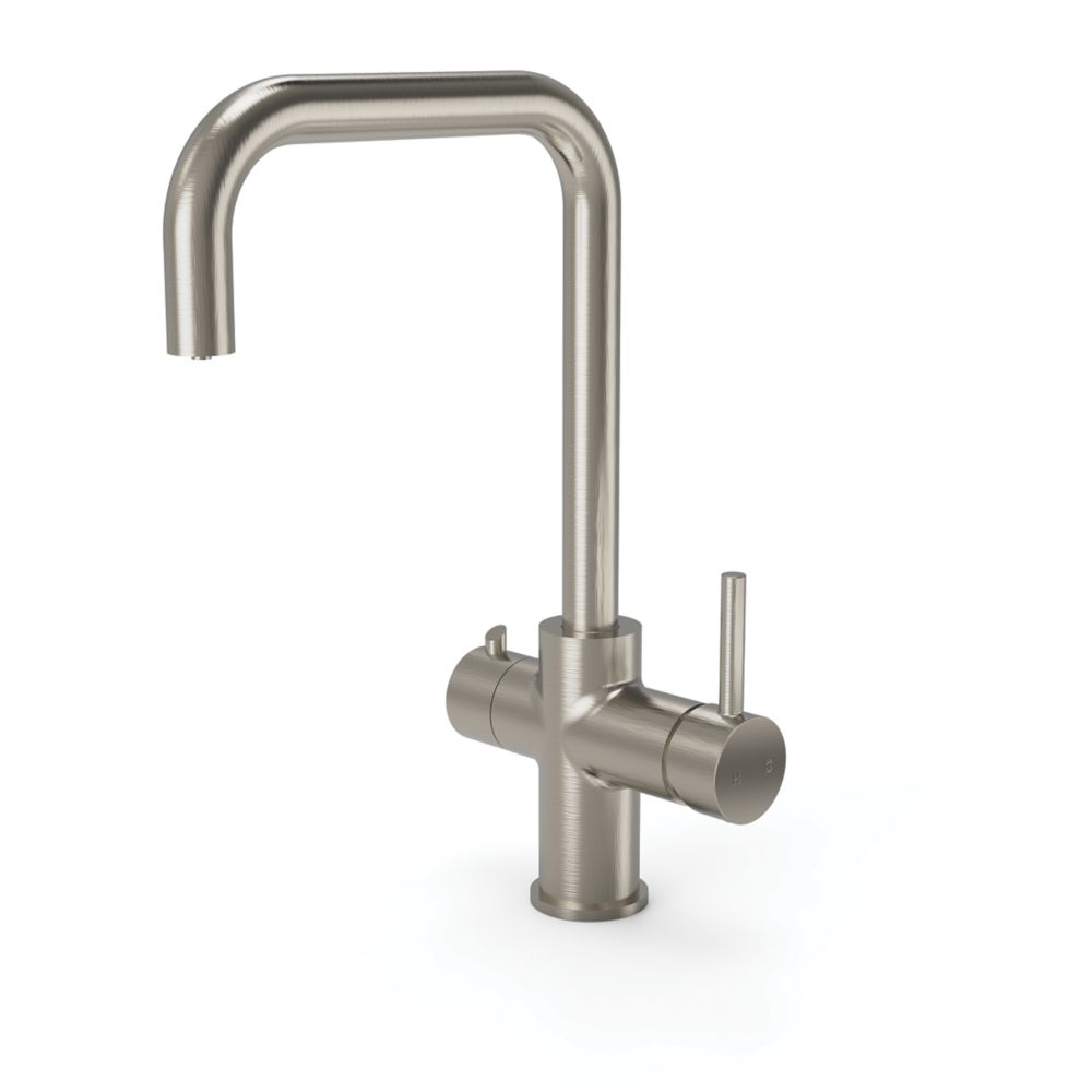 ETAL Elise 3-in-1 Instant Boiling Water Tap Brushed Steel - Screwfix