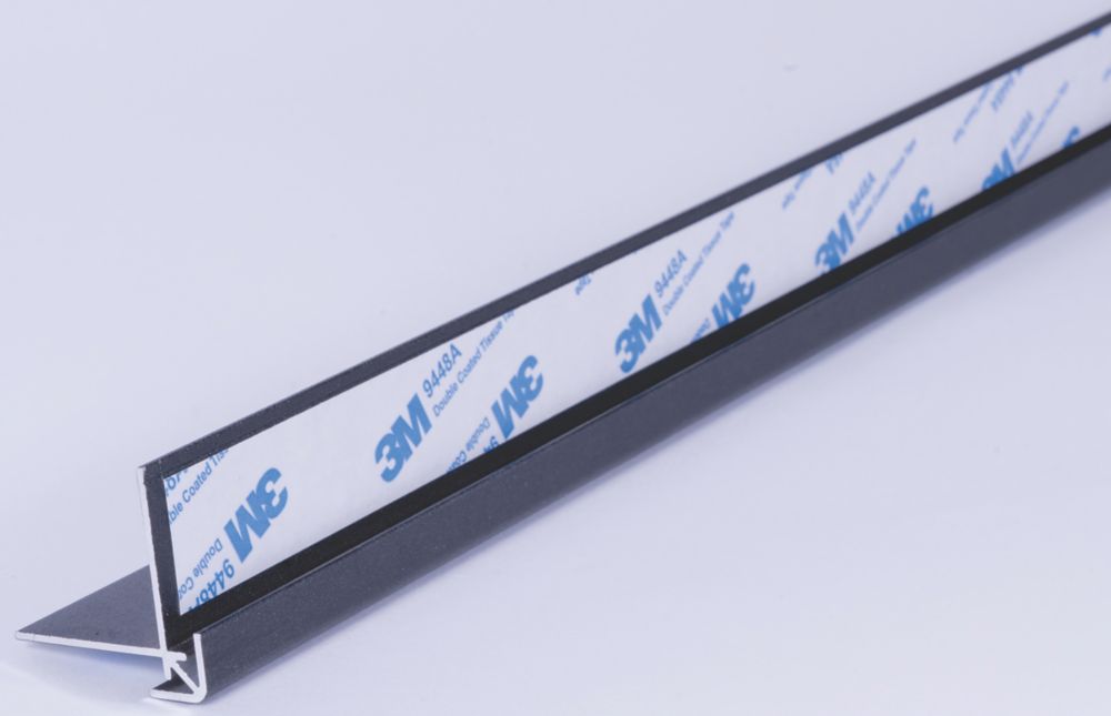 Splashwall External Corner Matt Anthracite 750mm x 4mm - Screwfix