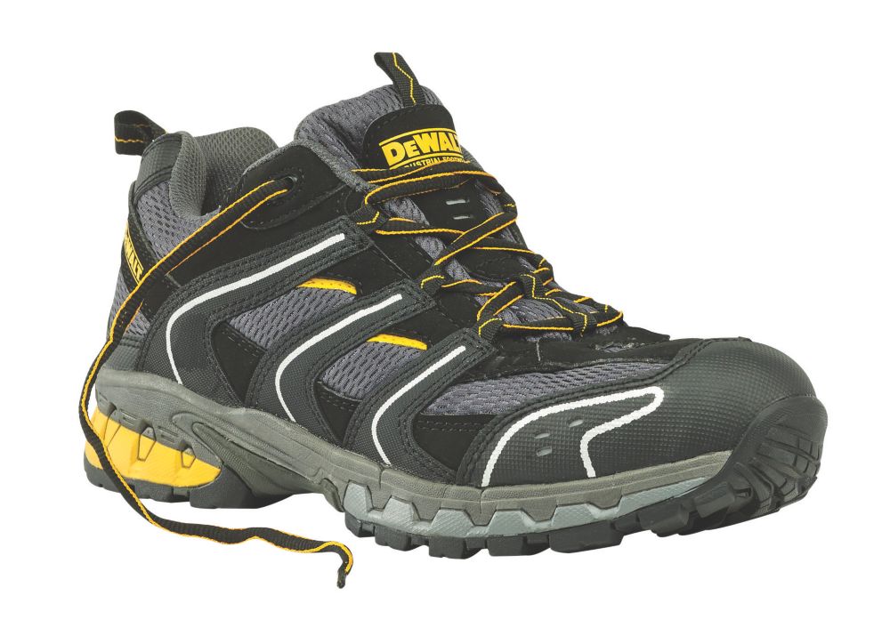 DEWALT Cutter Size 11 Grey/Black Steel Toe Cap Safety Trainers - Screwfix