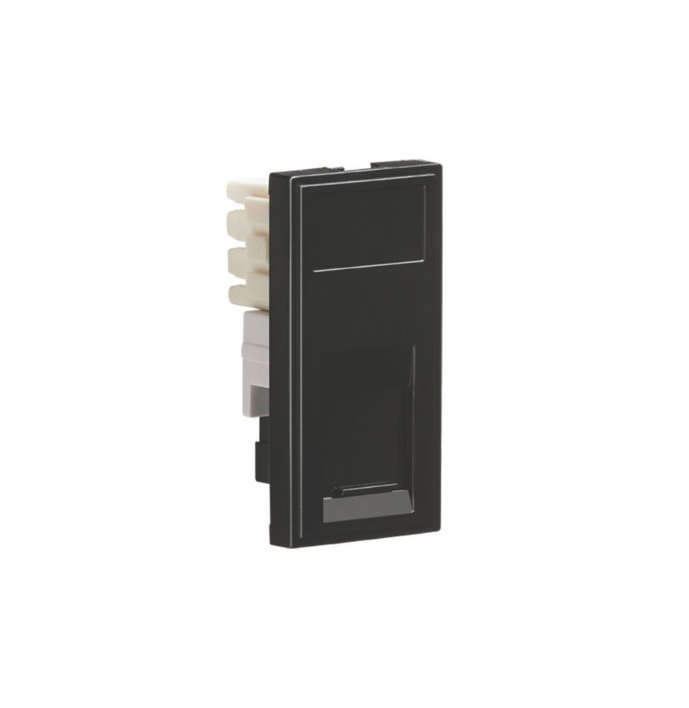 Knightsbridge Modular RJ11 Telephone / Data Socket Black with Black ...
