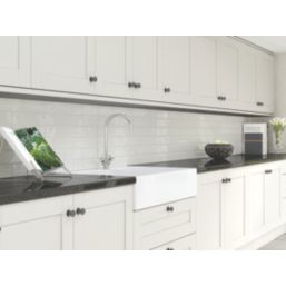 Splashwall White Composite Splashback 2440mm x 600mm x 3mm - Screwfix