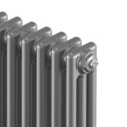 Acova 600mm x 1042mm 4571BTU Silver Horizontal 3 Column Radiator - Screwfix
