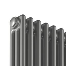 Acova 600mm x 1042mm 4571BTU Silver Horizontal 3 Column Radiator - Screwfix