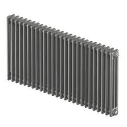 Acova 600mm x 1226mm 5403BTU Silver Horizontal 3 Column Radiator - Screwfix