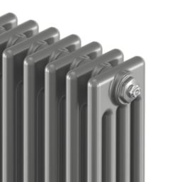 Acova 300mm x 1042mm 3145BTU Silver Horizontal 4 Column Radiator - Screwfix