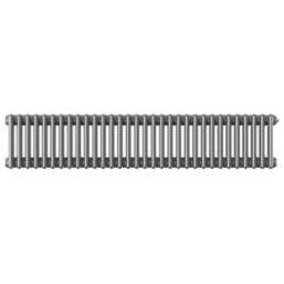Acova 300mm x 1502mm 4575BTU Silver Horizontal 4 Column Radiator - Screwfix