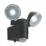 Saxby Laryn Outdoor LED Floodlight With PIR Sensor Black 2 x 2W 320lm ...