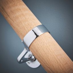 Richard Burbidge White Oak Round Staircase Handrail Kit 3600mm - Screwfix