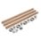 Richard Burbidge White Oak Round Staircase Handrail Kit 3600mm - Screwfix